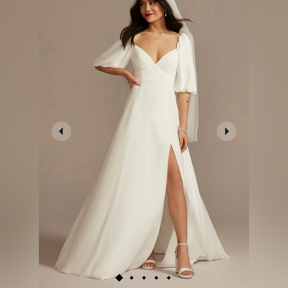 David's Bridal | Dresses | Davids Bridal Db Studio Wedding Dress 8w ...